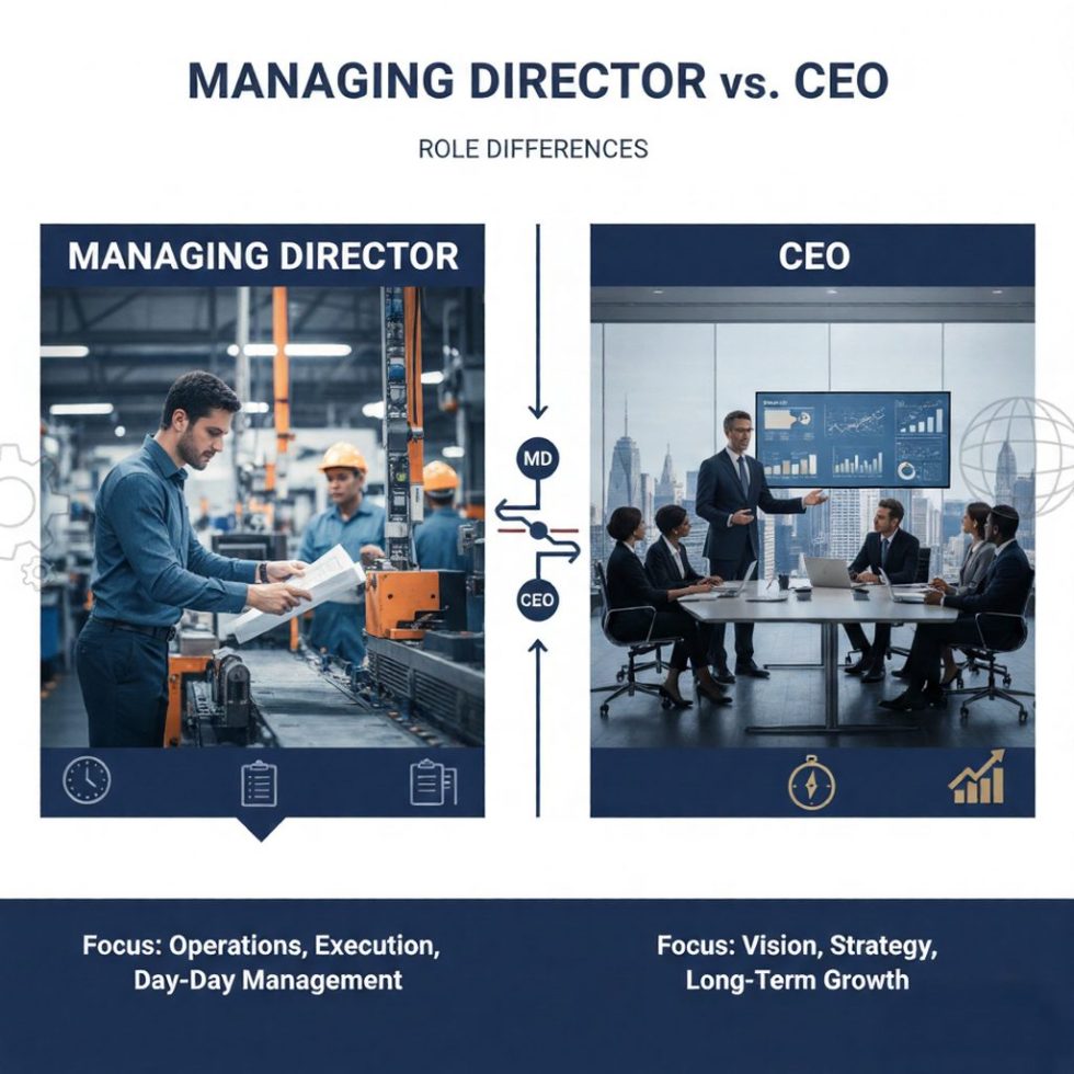 Managing Director vs CEO: Role Differences